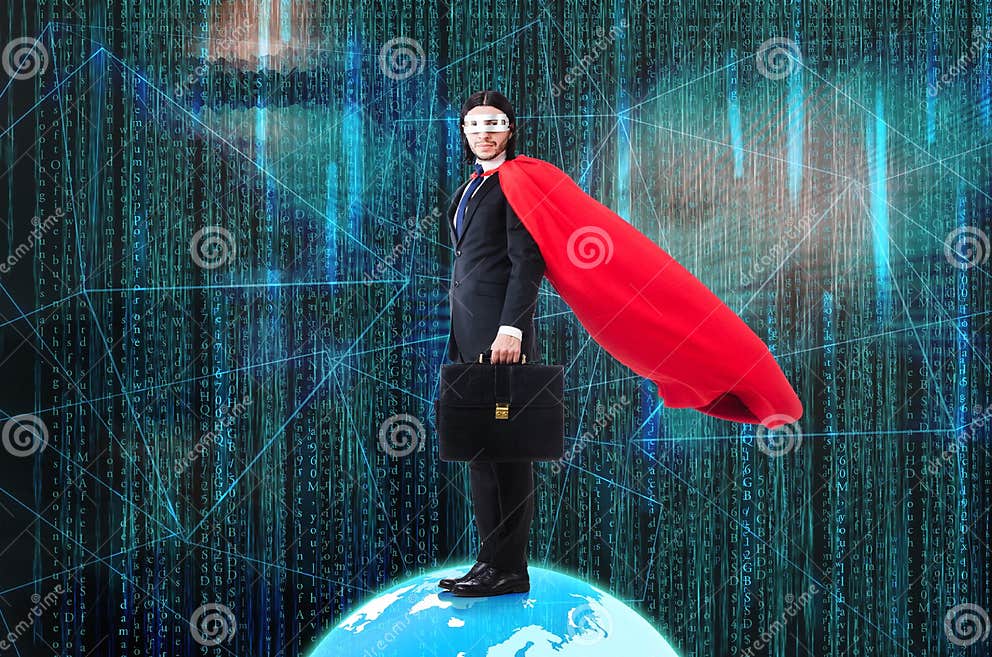 The Man with Superpowers Ruling the World Stock Image - Image of pose ...