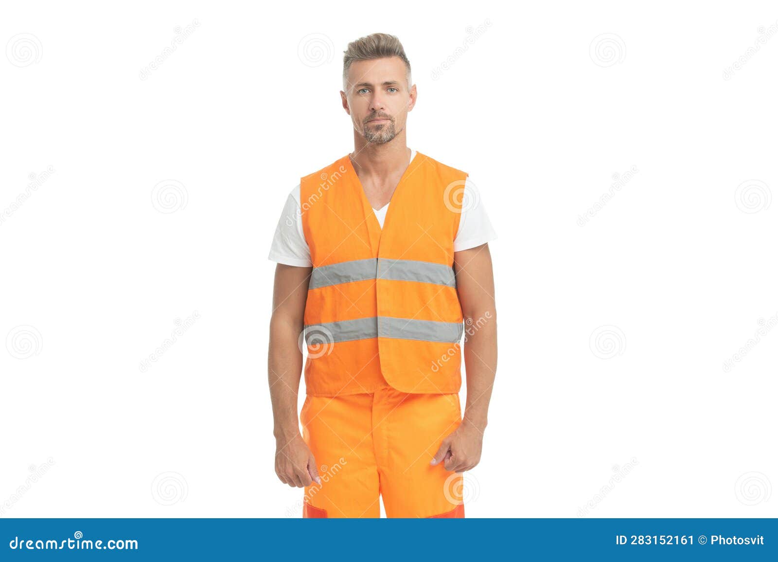 Man Supervisor on Background. Photo of Man Supervisor Wearing ...