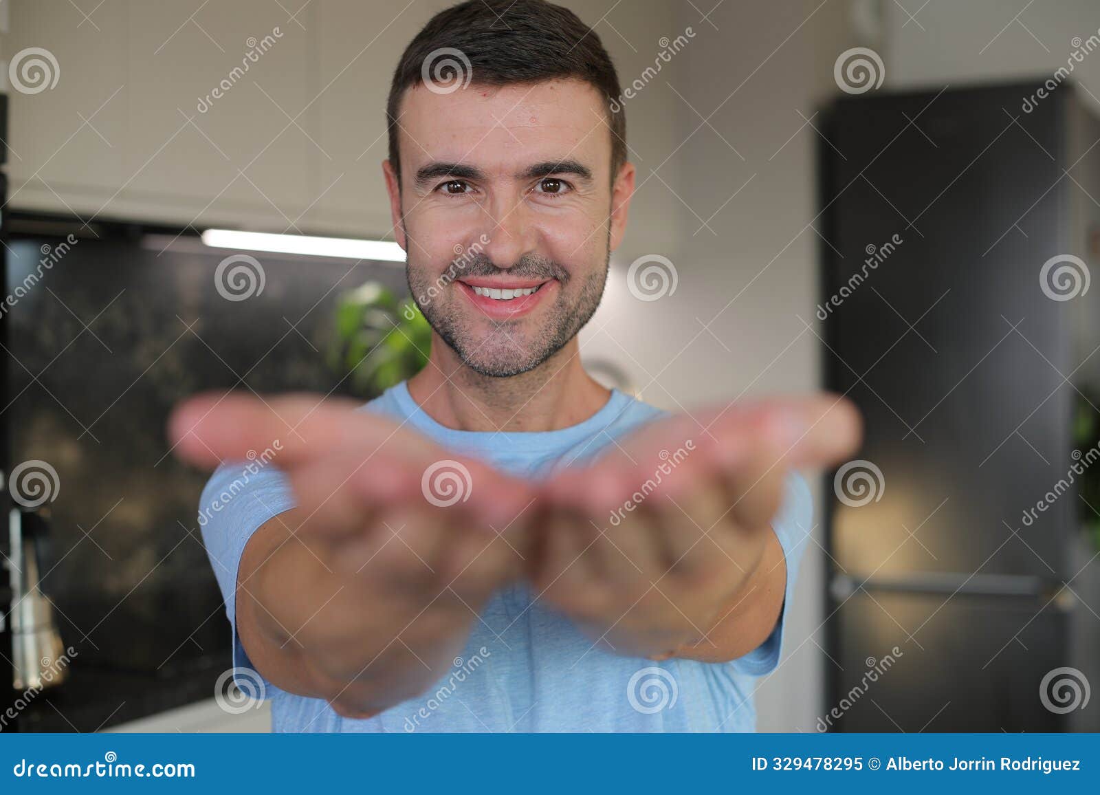 Man Supporting Cooperation with Hand Gesture Stock Image - Image of ...