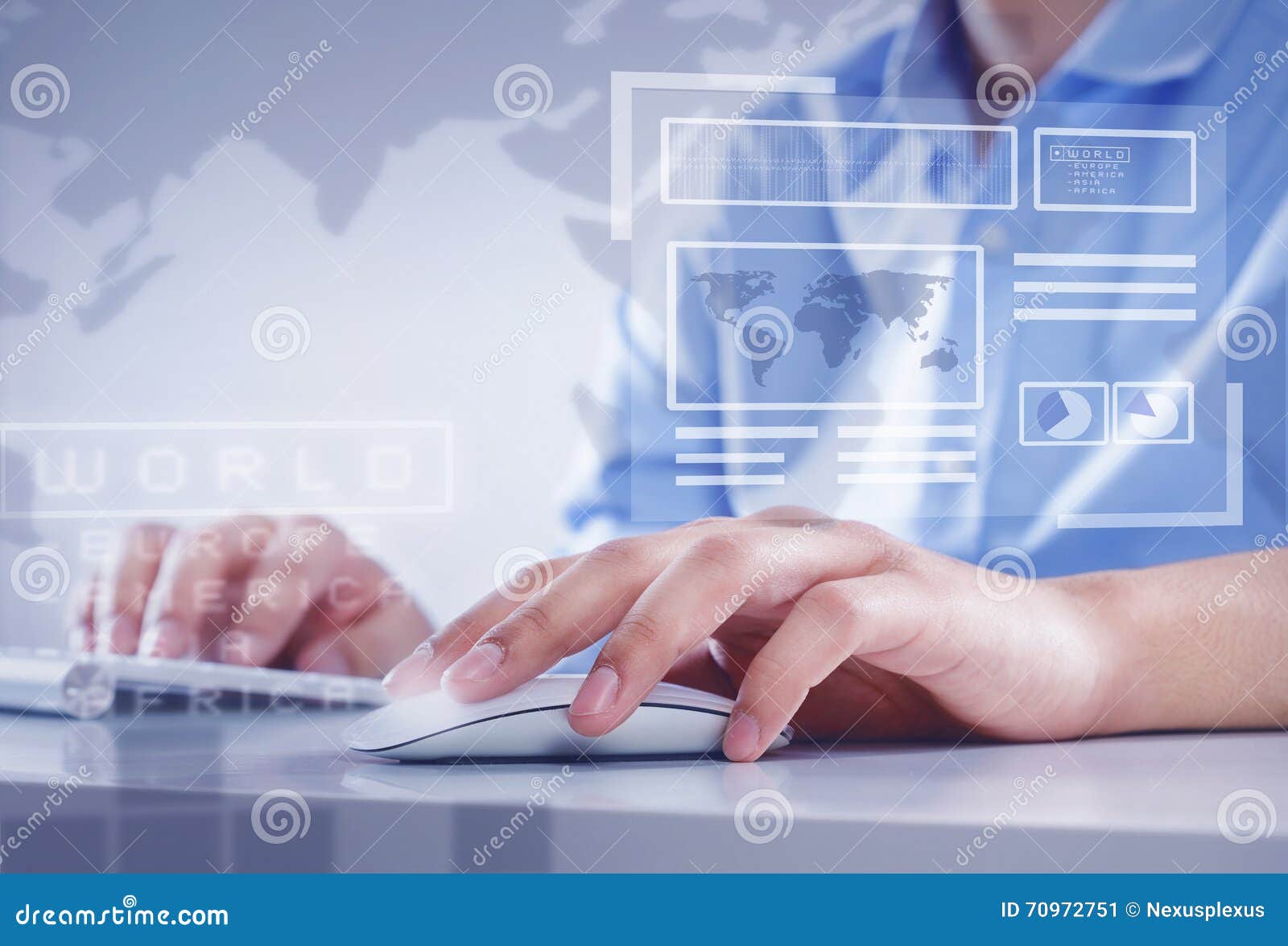 Man surfing the Internet stock image. Image of close - 70972751
