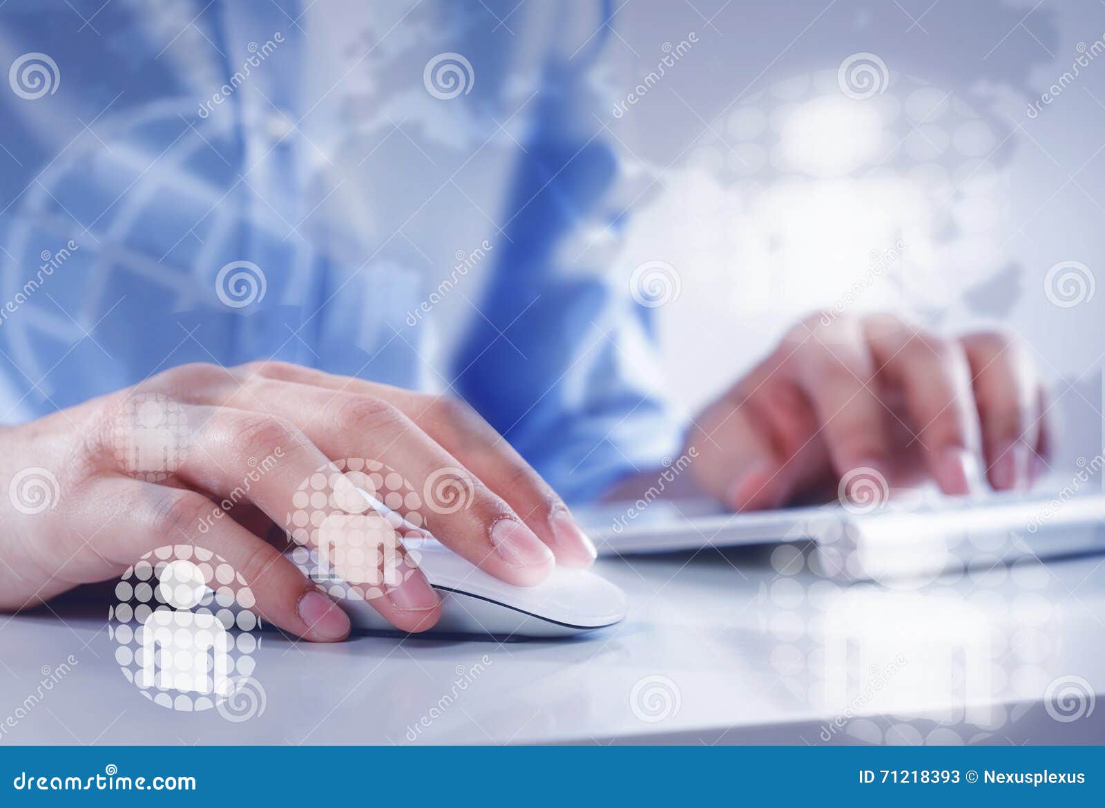 Man surfing the Internet stock image. Image of person - 71218393