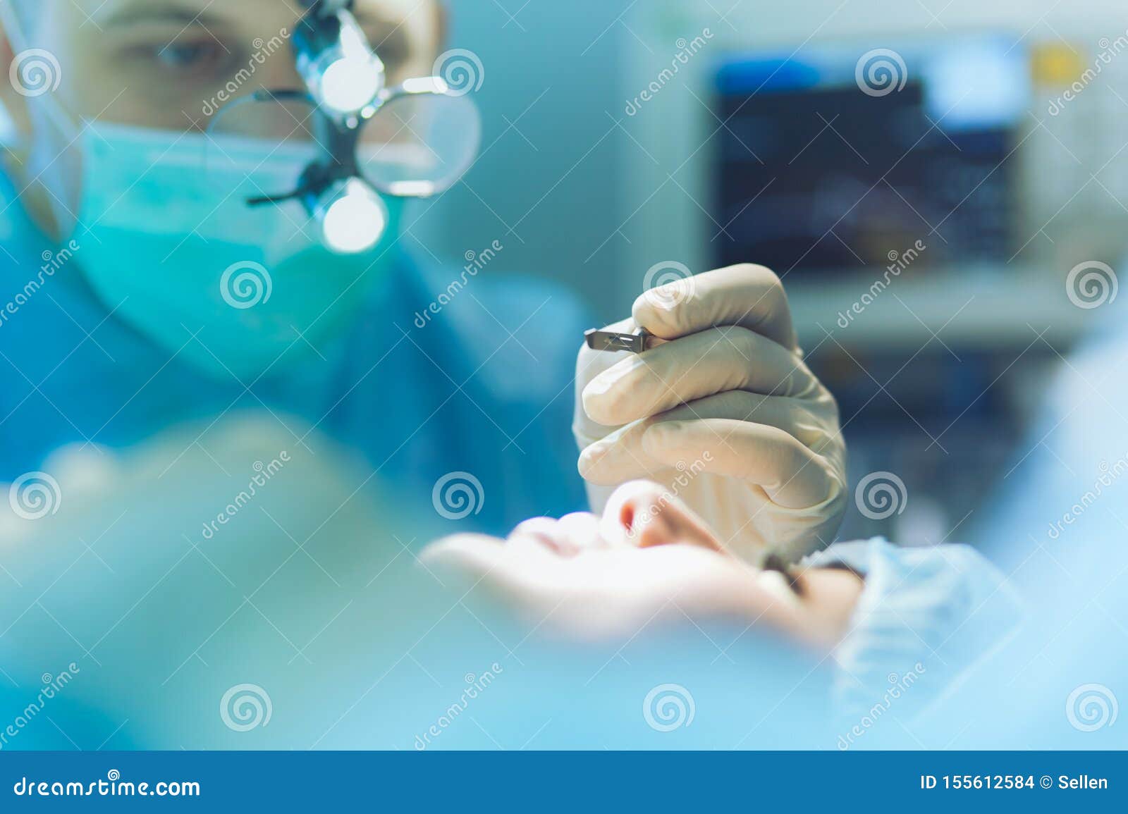 Man Surgeon at Work in Operating Room Stock Photo - Image of assistance ...