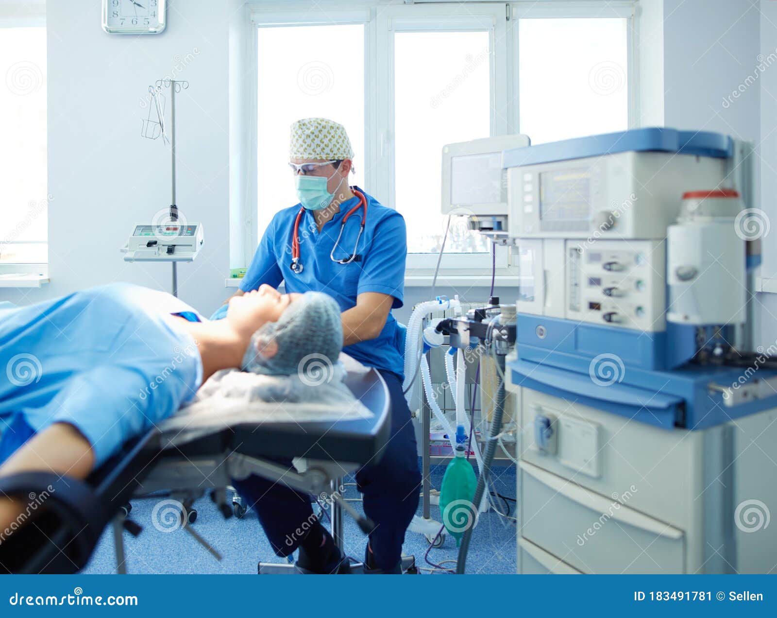 Man Surgeon at Work in Operating Room Stock Image - Image of nurse ...