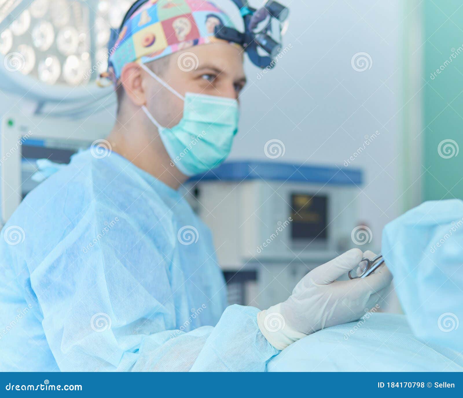 Man Surgeon at Work in Operating Room Stock Photo - Image of doctor ...