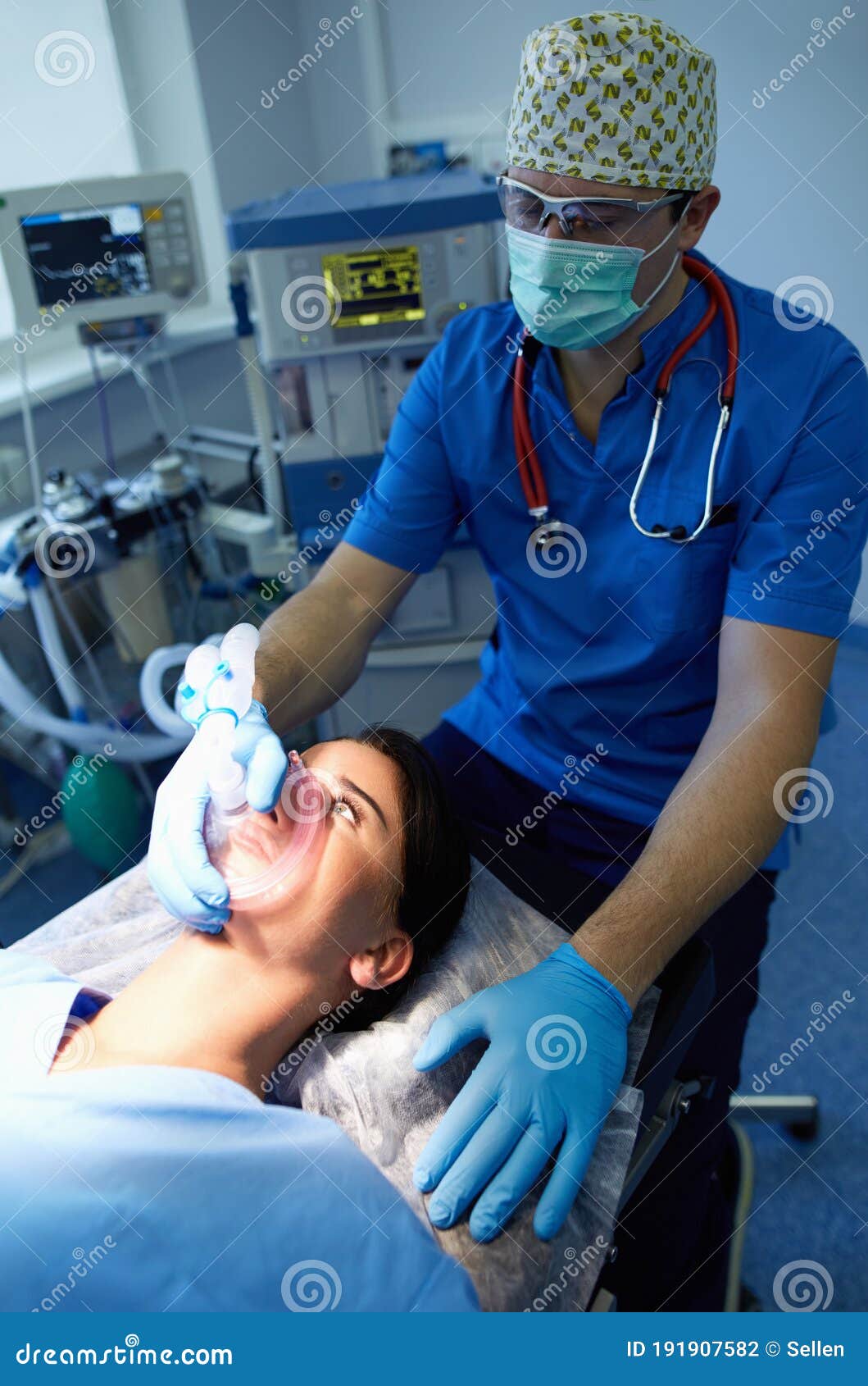 Man Surgeon at Work in Operating Room Stock Photo - Image of medical ...