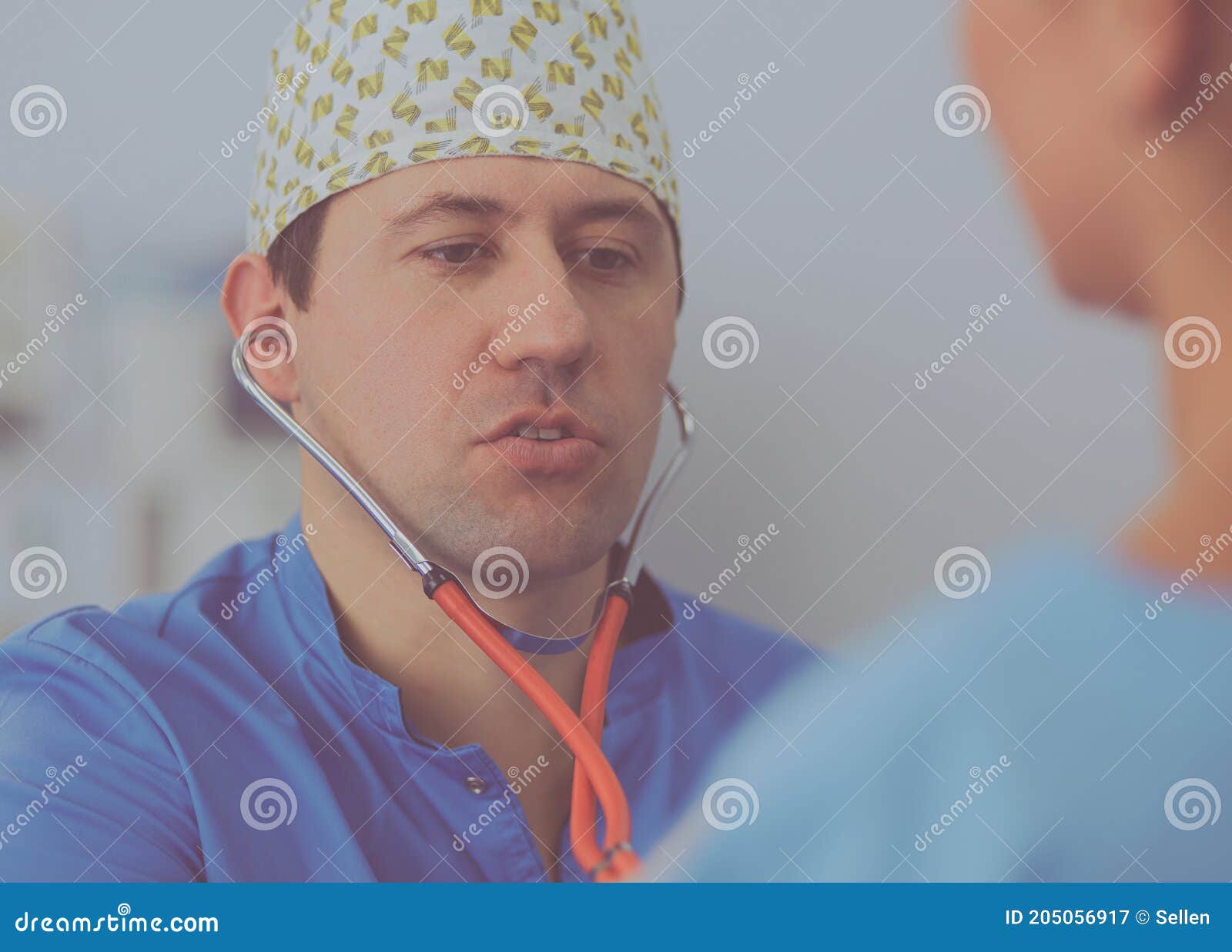 Man Surgeon at Work in Operating Room Stock Image - Image of assistance ...