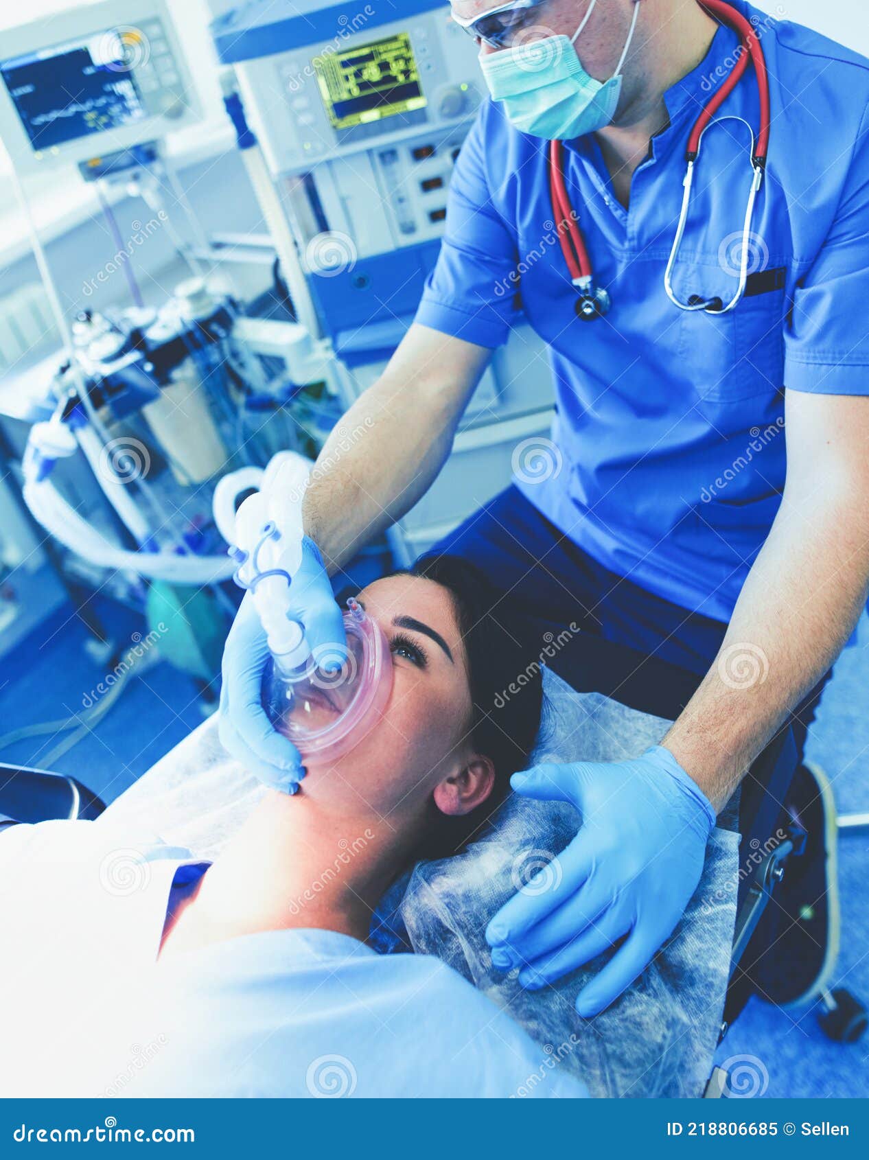 Man Surgeon at Work in Operating Room Stock Image - Image of disease ...