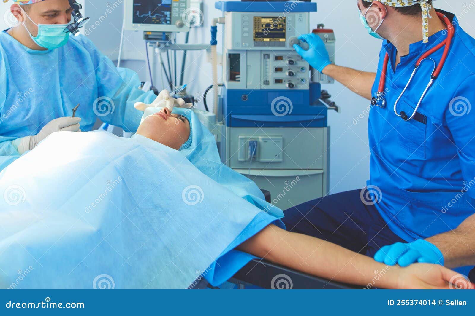 Man Surgeon at Work in Operating Room Stock Photo - Image of medical ...