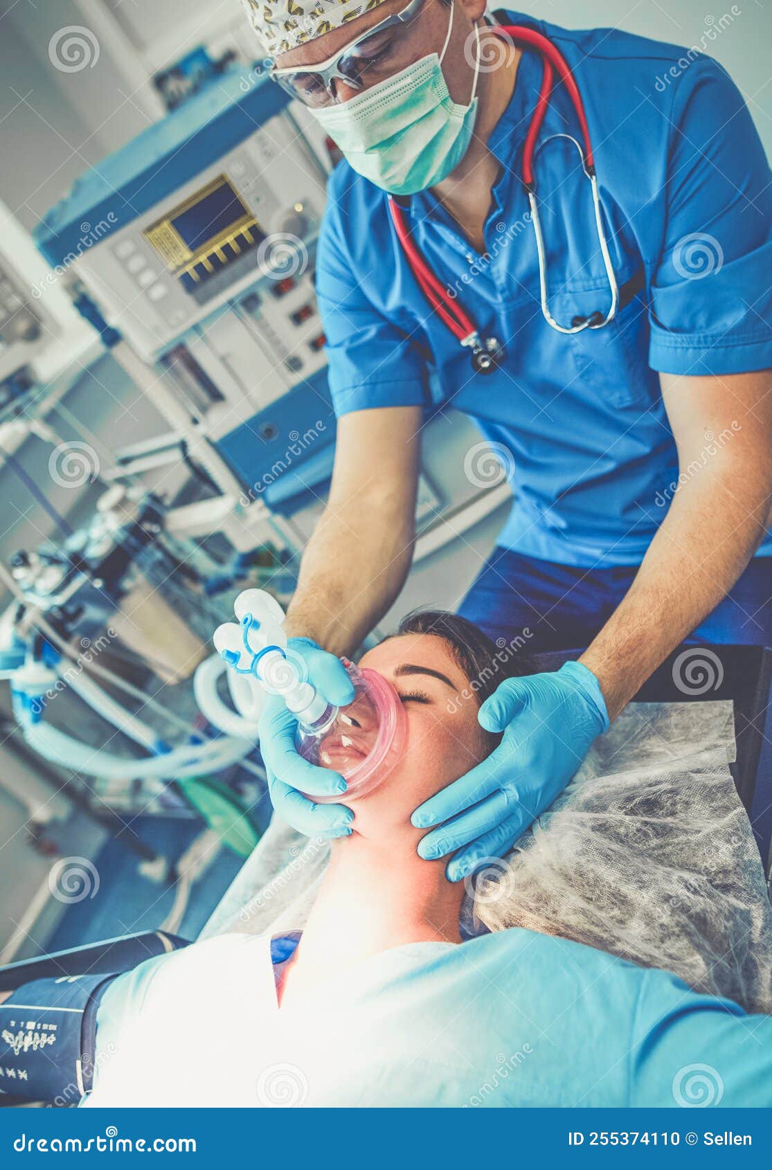 Man Surgeon at Work in Operating Room Stock Photo - Image of nurse ...