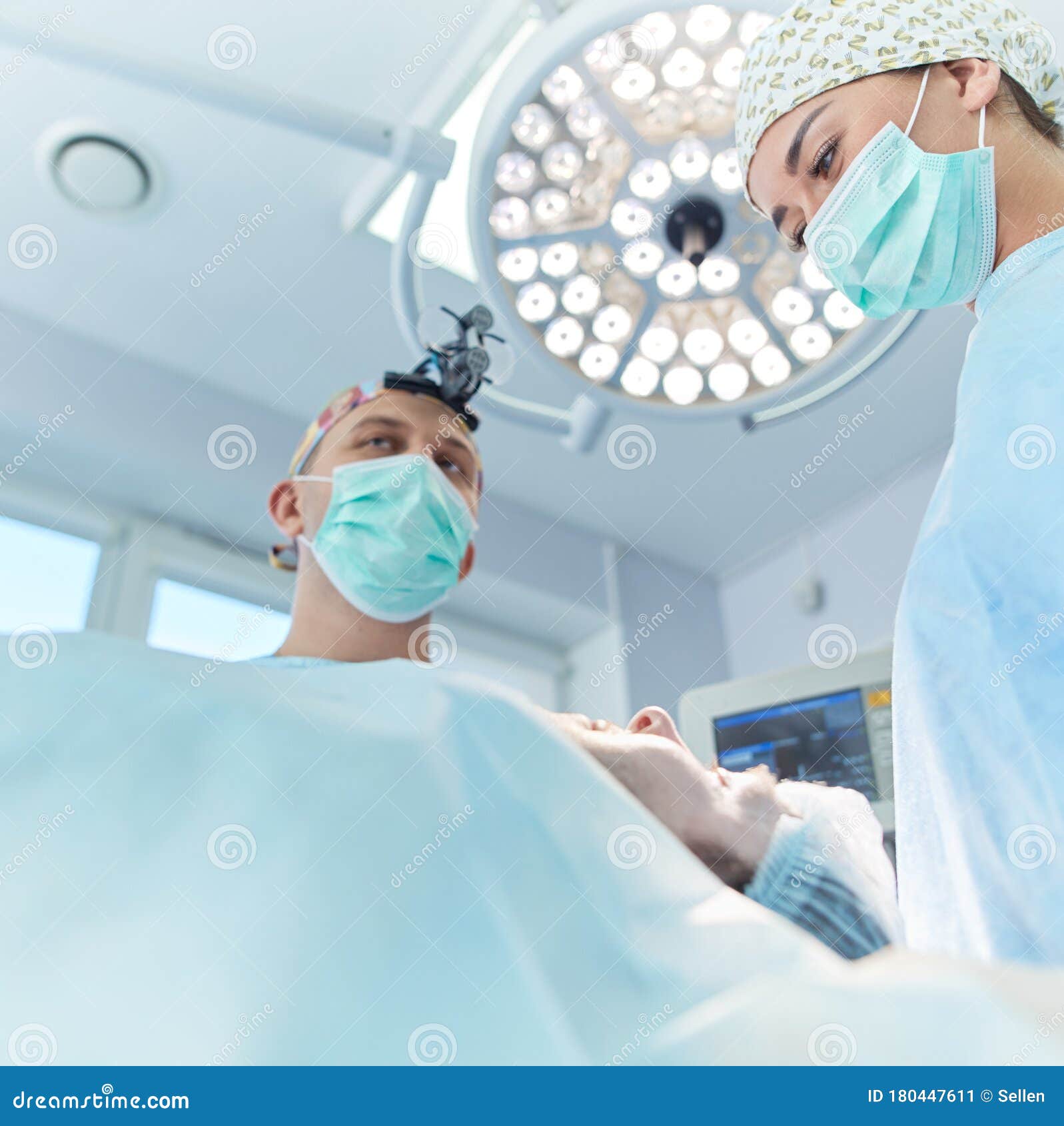 Man Surgeon at Work in Operating Room Stock Image - Image of doctor ...