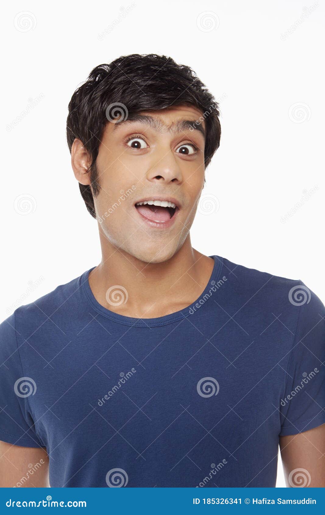 Man with a surprised look stock image. Image of creativity - 185326341