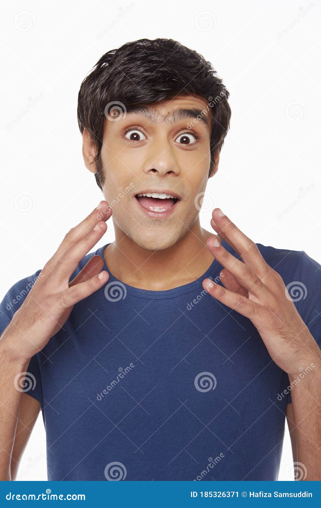Man with a surprised look stock image. Image of cheerful - 185326371
