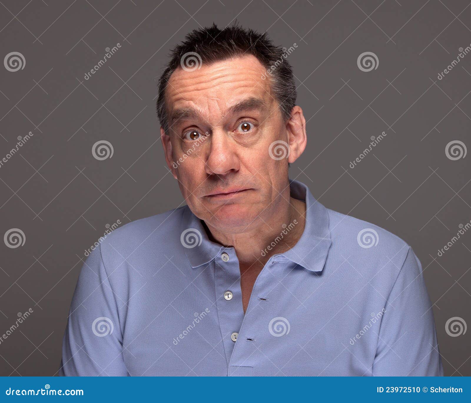 Man with Surprised Sad Expression Stock Photo - Image of male, person ...