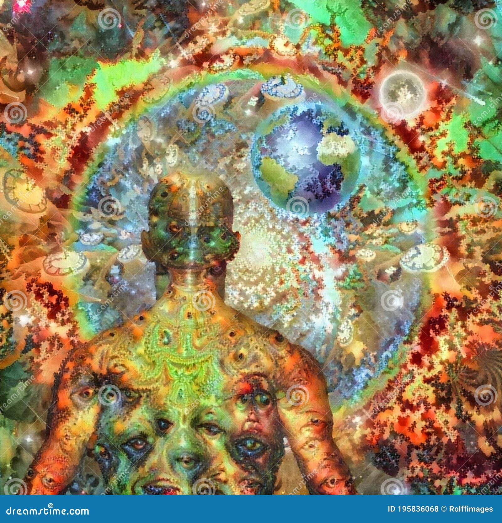 Surreal Space Background Royalty-Free Stock Photo | CartoonDealer.com ...