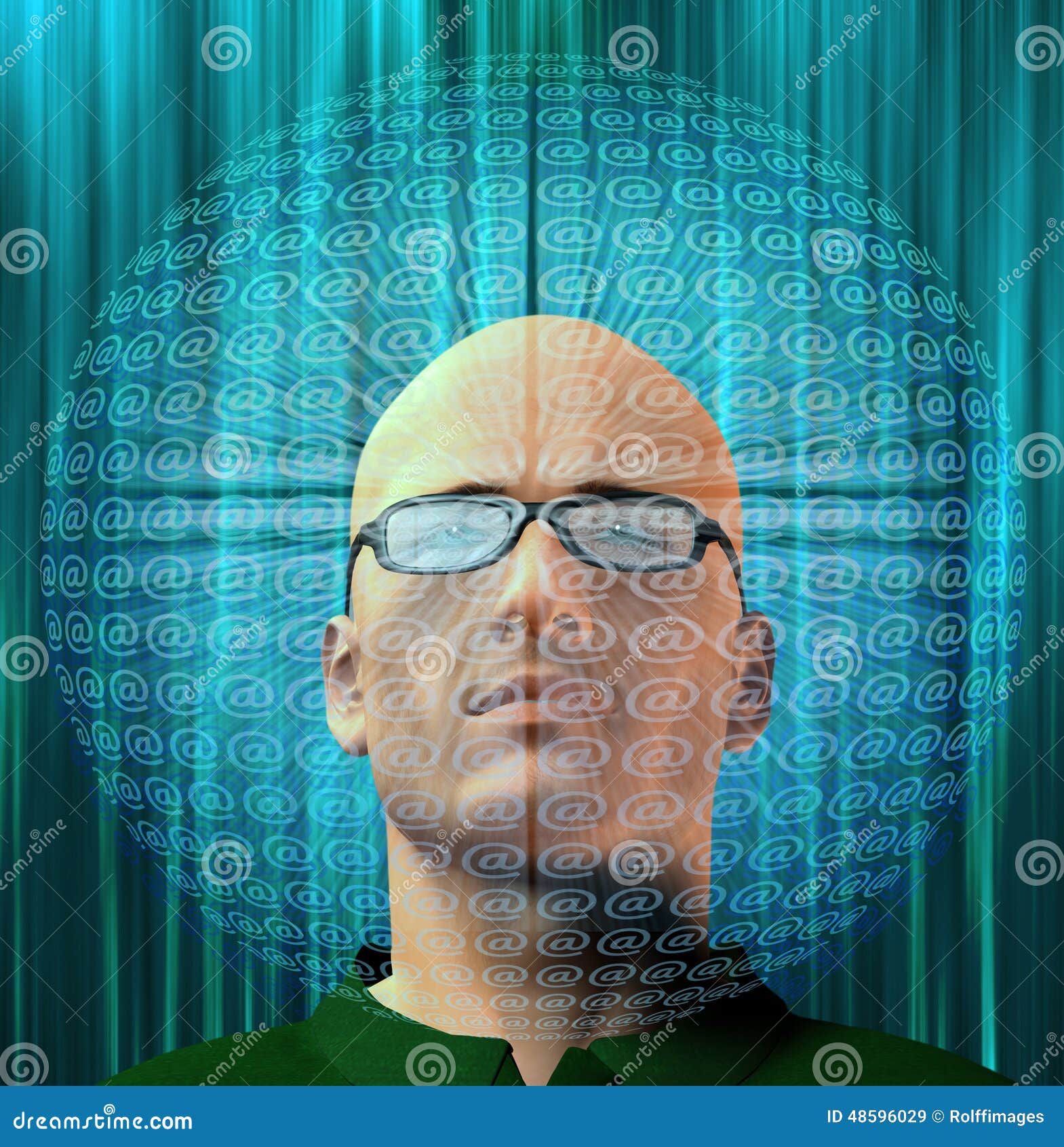 Email Symbols And Paper Clip Cartoon Vector | CartoonDealer.com #42186199