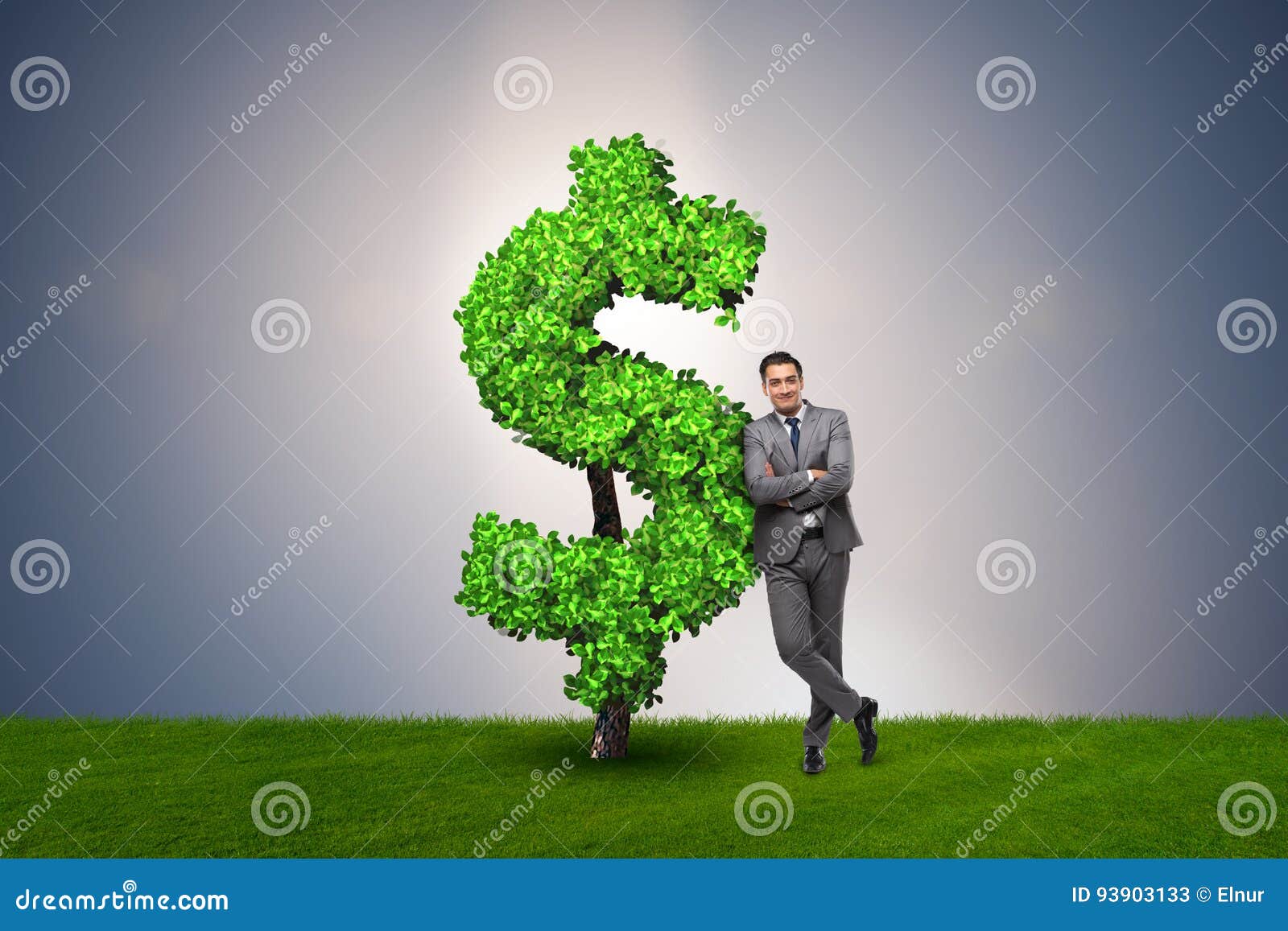 The Man in Sustainable Investment Concept Stock Image - Image of ...