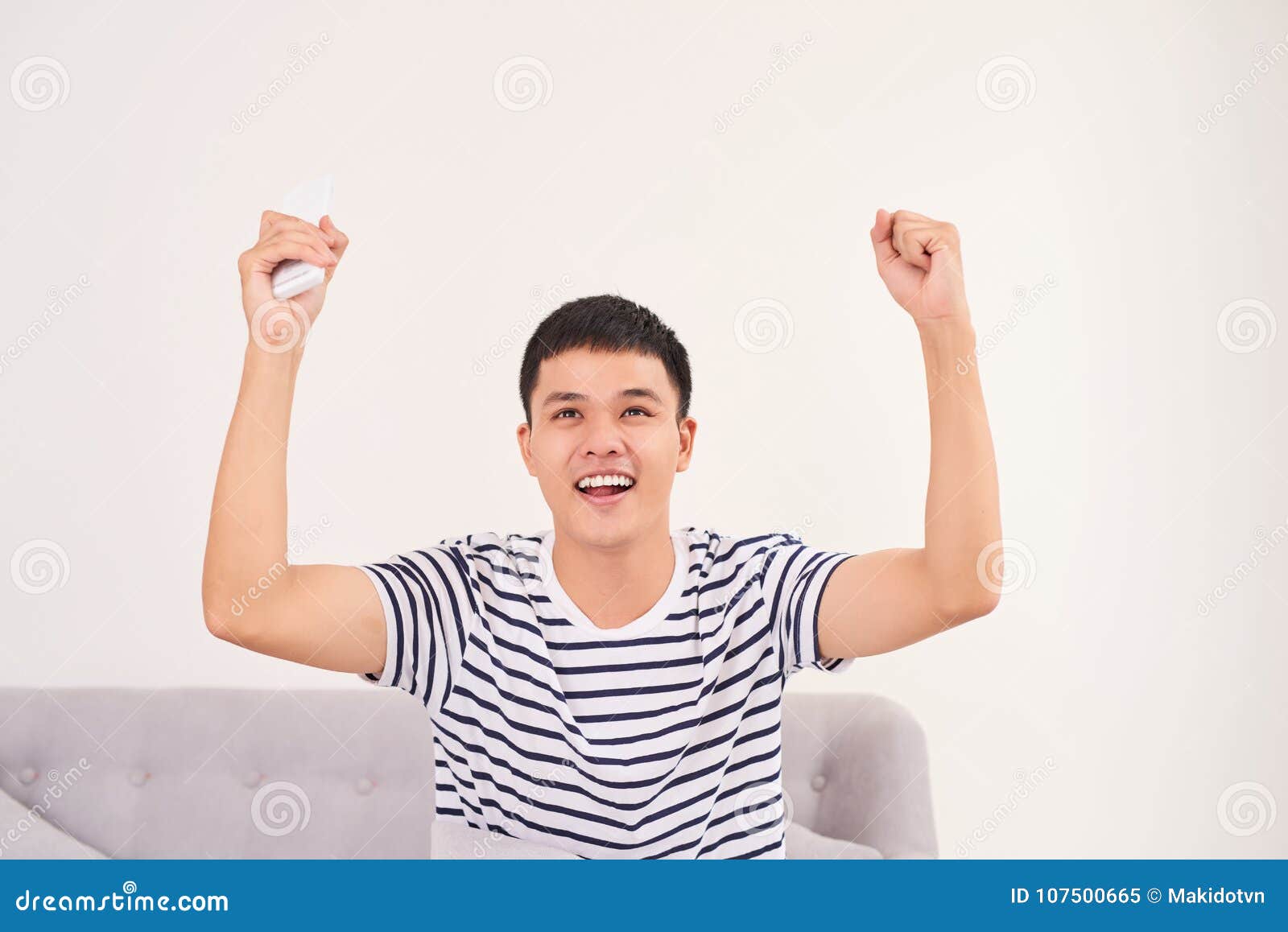 Man Sweating Excessively Smelling Bad at Home Stock Image - Image of ...