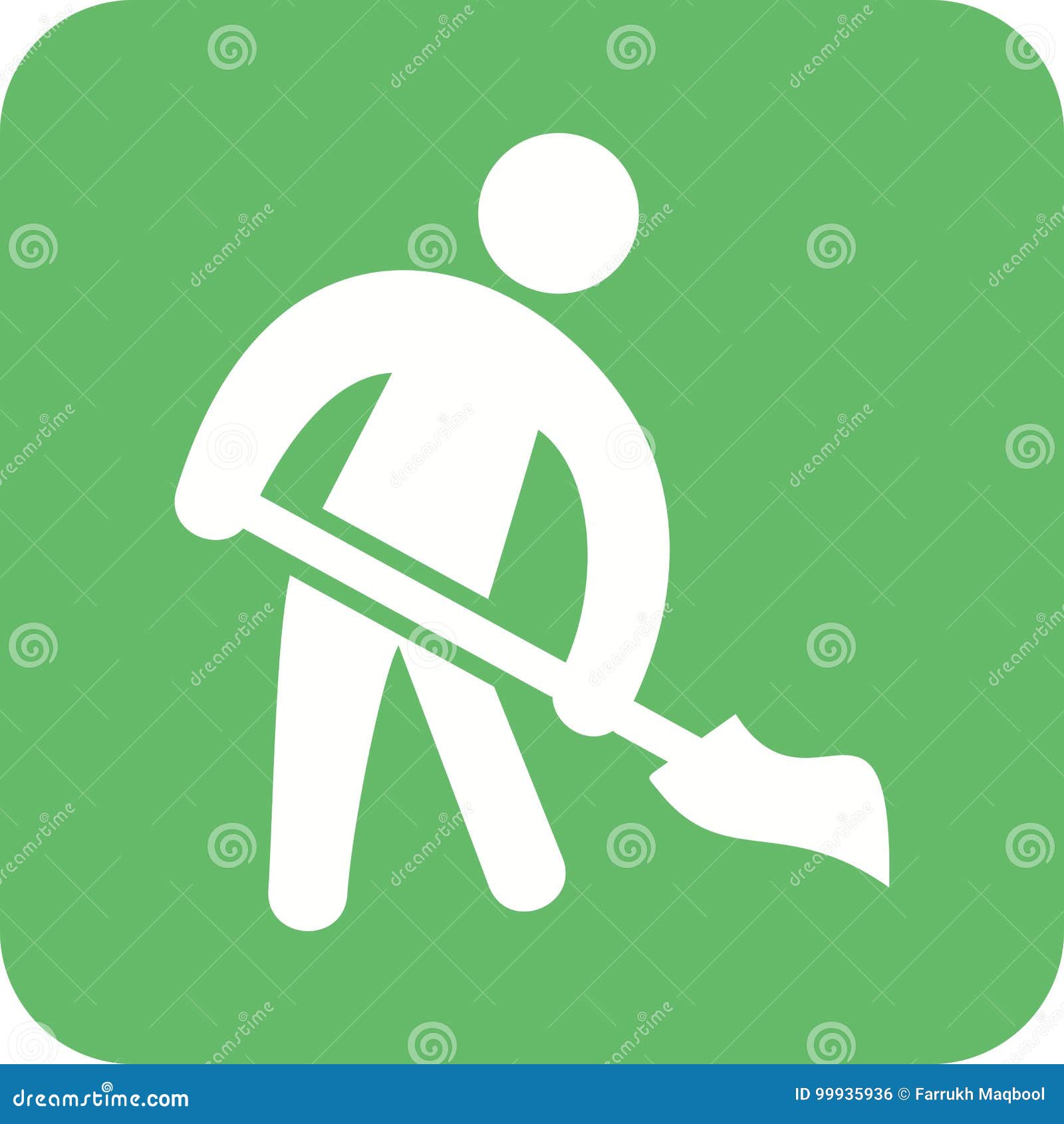 Man Sweeping Floor stock vector. Illustration of sweeping - 99935936