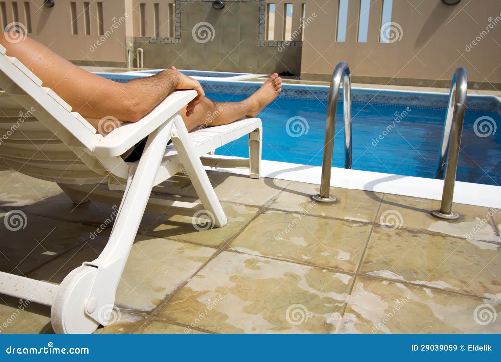 Man swim at swimming pool stock image. Image of leisure - 29039059