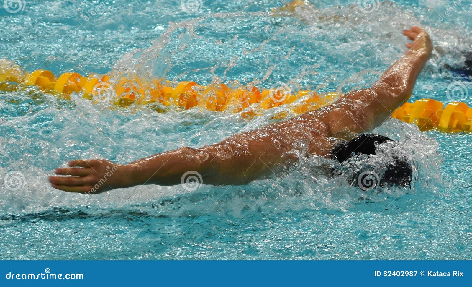 Man swimming butterfly. stock image. Image of movement - 82402987