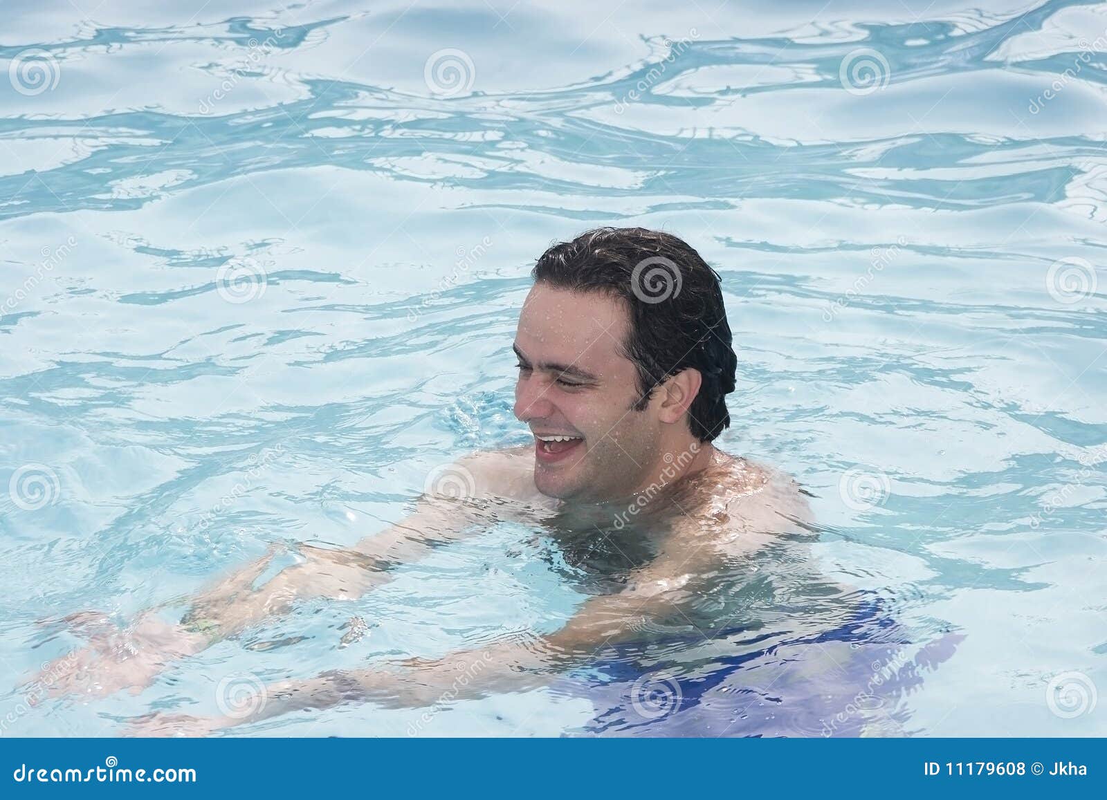 Man in swimming pool stock photo. Image of person, recreation - 11179608