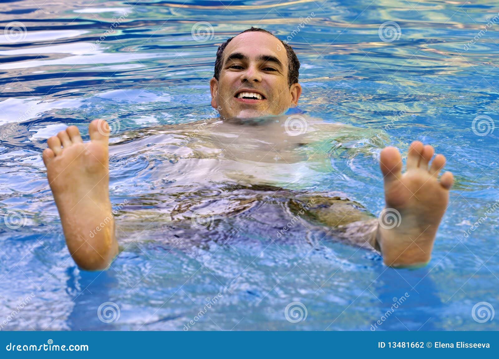 Man swimming in pool stock photo. Image of activity, middle - 13481662