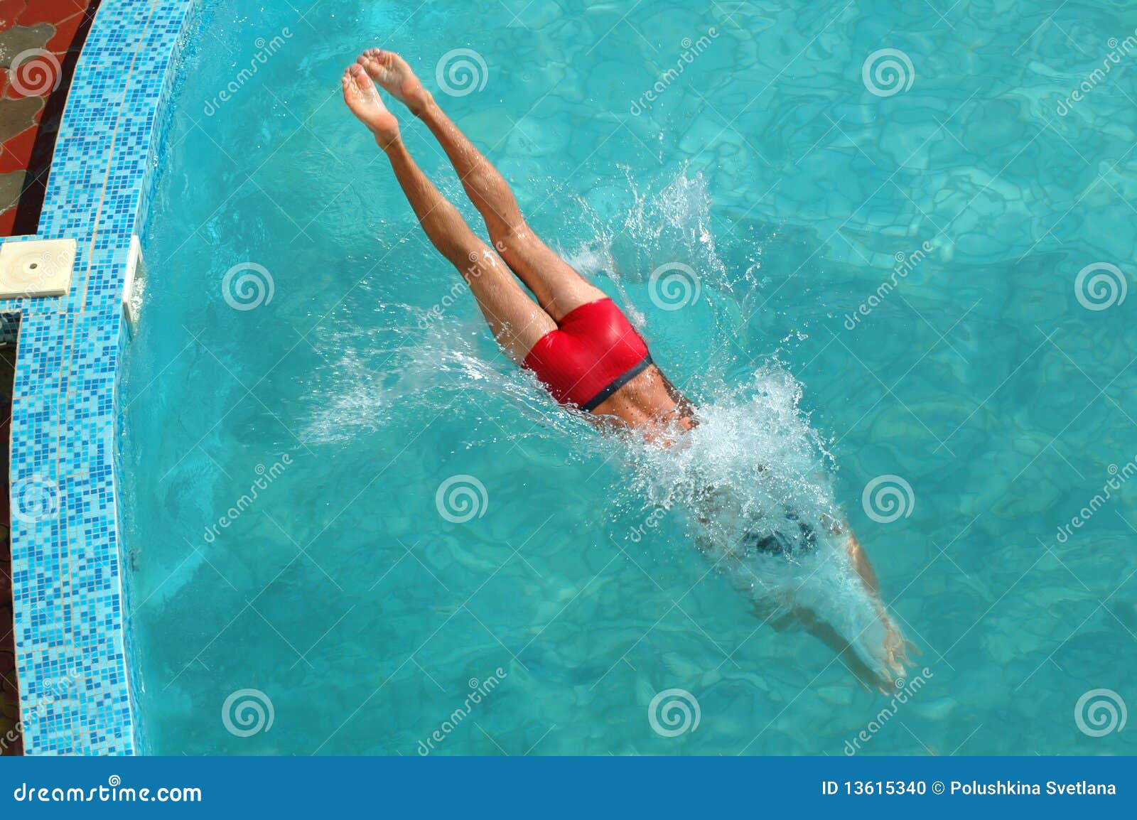 Man swimming in pool stock photo. Image of pool, swimming - 13615340