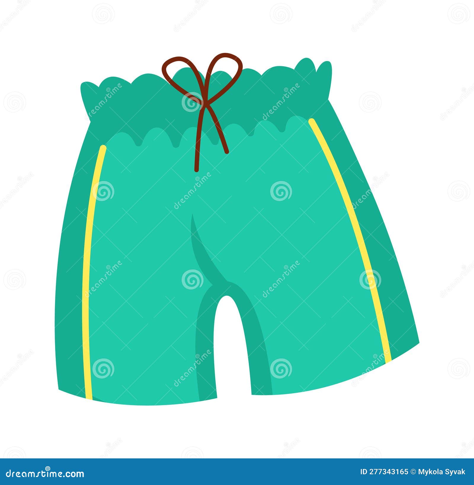 Man Swimming Trunks stock vector. Illustration of design - 277343165