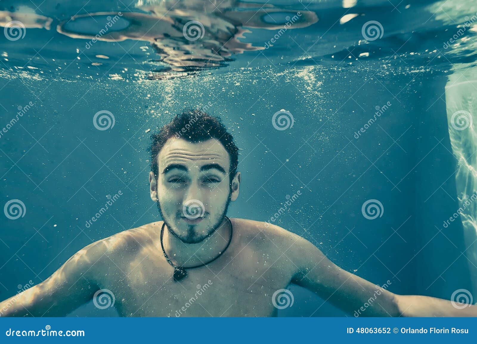 Man stock photo. Image of active, underwater, motion - 48063652