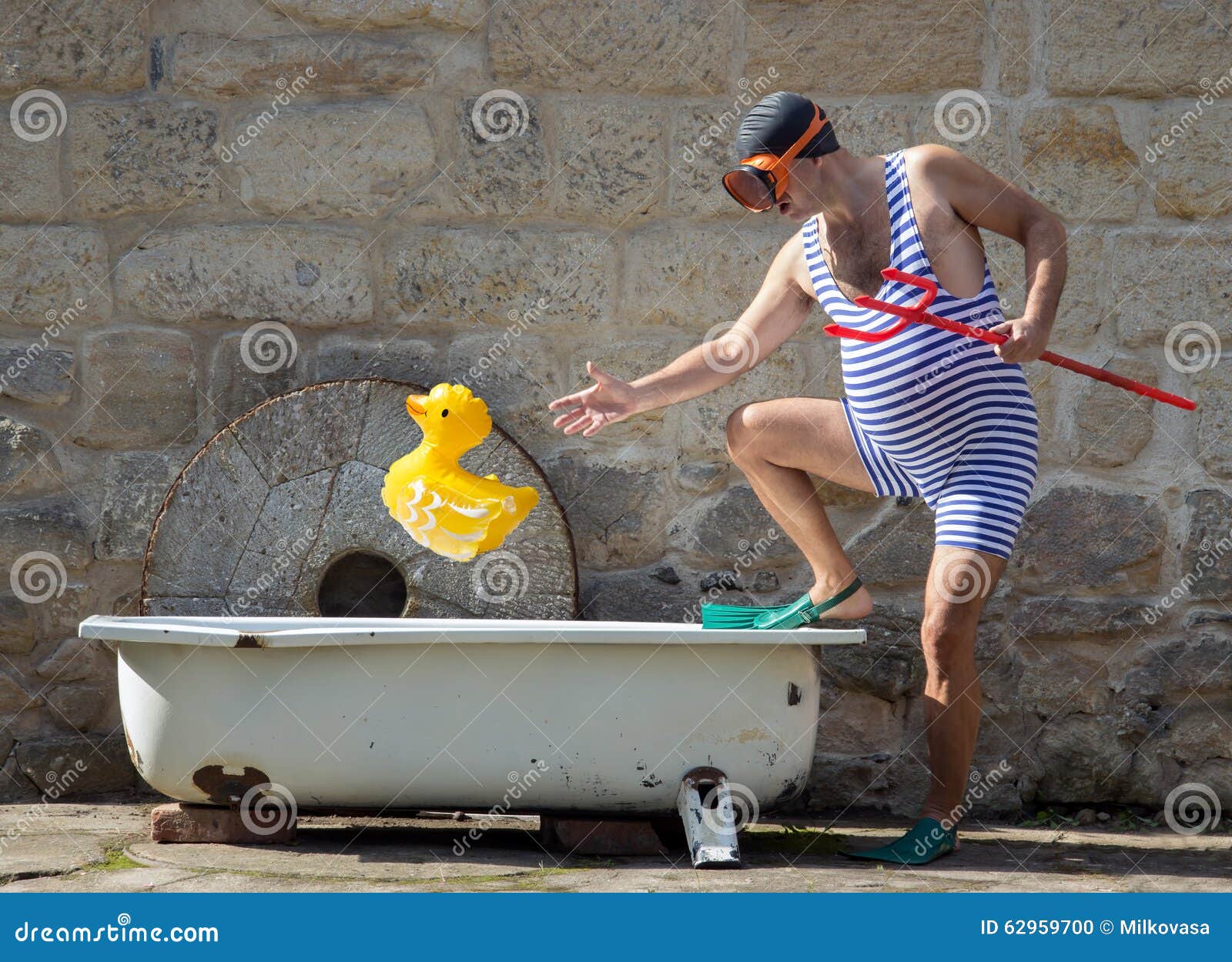 Man in swimsuit stock photo. Image of hairy, human, bath - 62959700
