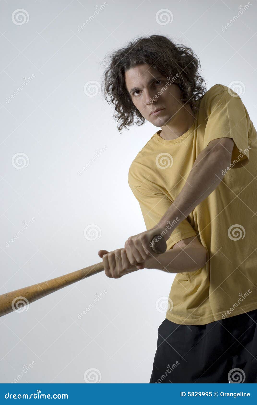Man Swinging a Baseball Bat - Vertical Stock Image - Image of anger ...