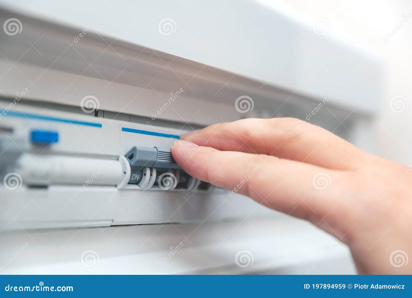 Man Switches Fuse in Electrical Switchboard Stock Image - Image of fuse ...