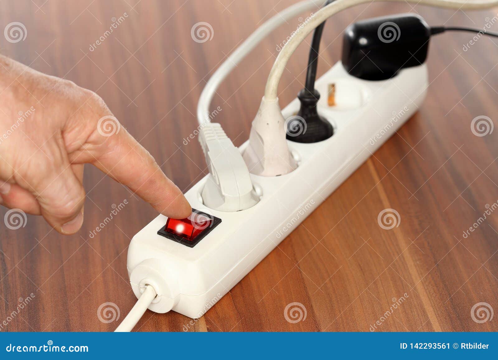 Man is switching off stock image. Image of plate, activate - 142293561