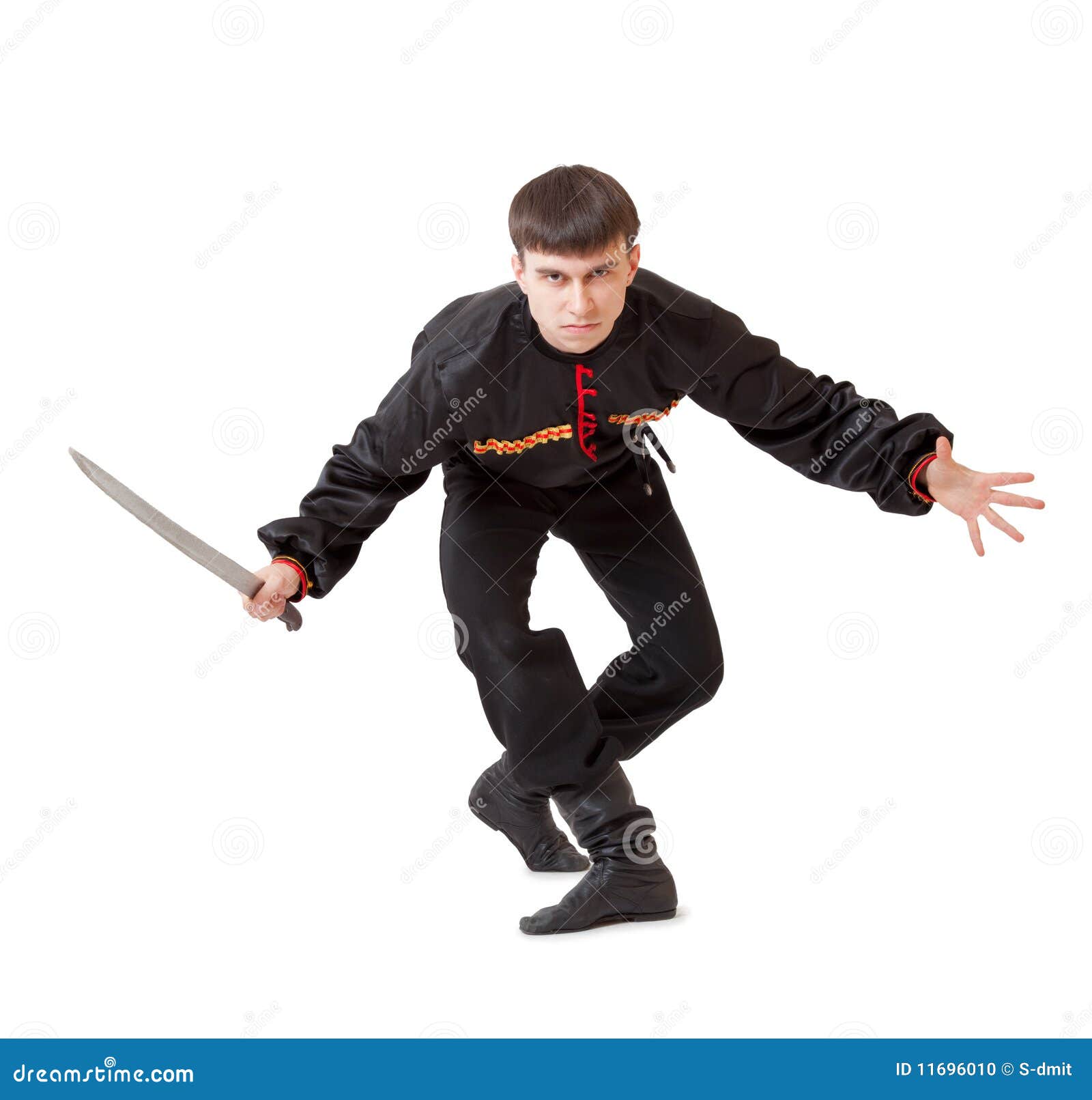 Man with a sword stock photo. Image of fight, isolated - 11696010