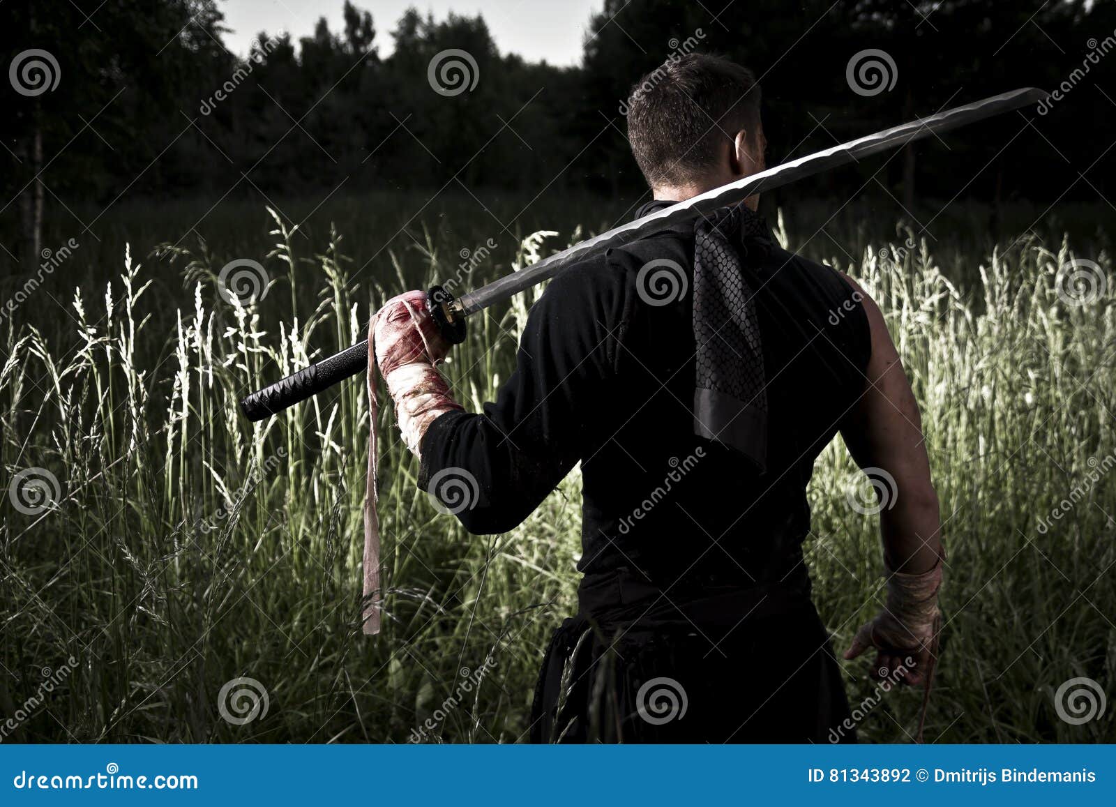Man with sword stock photo. Image of assassin, antique - 81343892