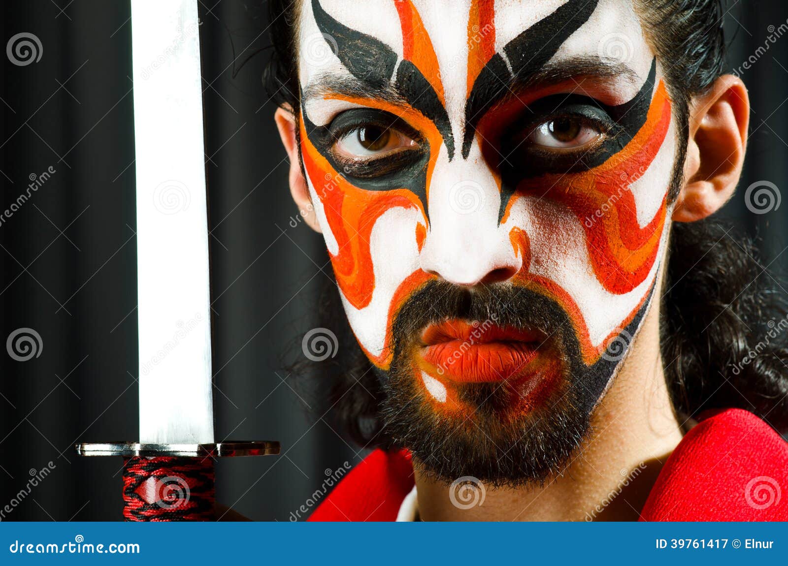 Man with sword stock image. Image of asian, asia, antique - 39761417