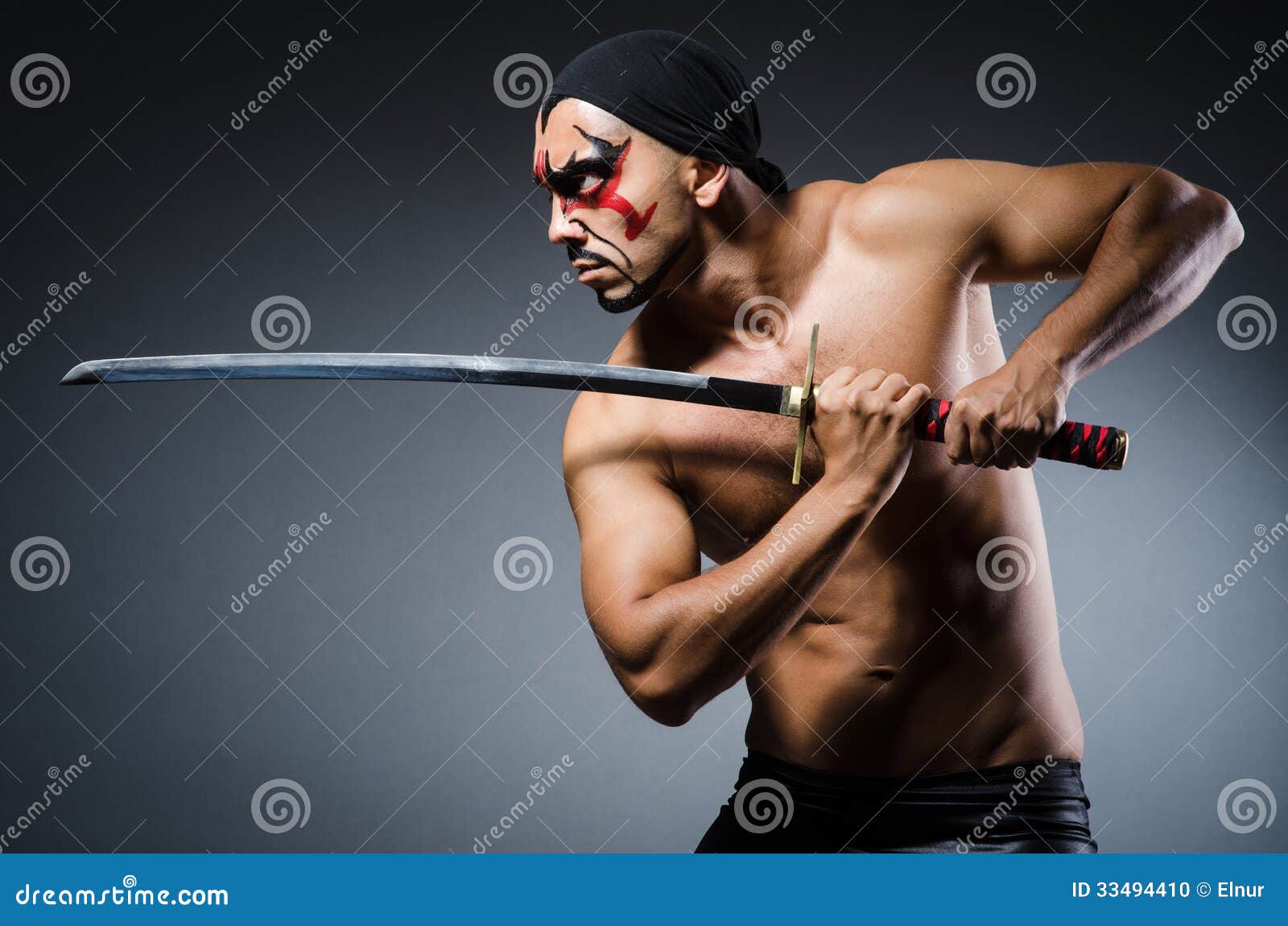 Man with sword stock photo. Image of guard, equipment - 33494410
