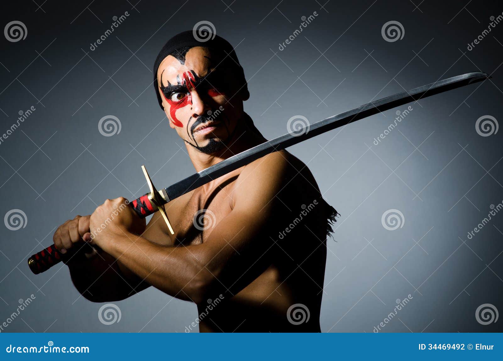 Man with sword stock photo. Image of history, ancient - 34469492