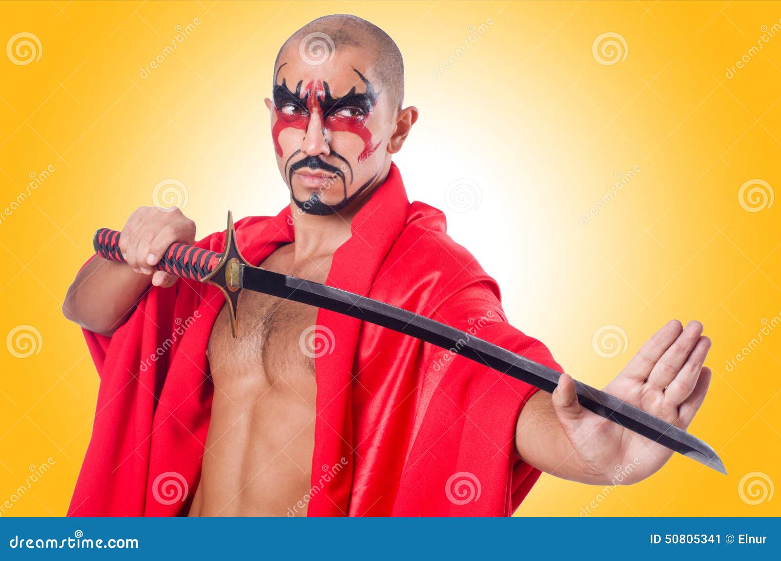 Man with sword stock image. Image of east, equipment - 50805341