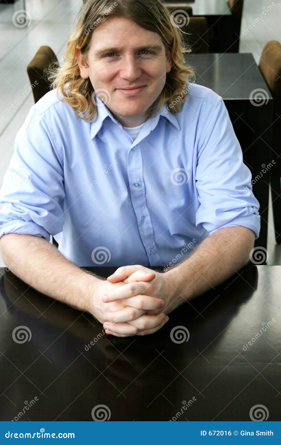 Man at table stock photo. Image of career, happy, color - 672016