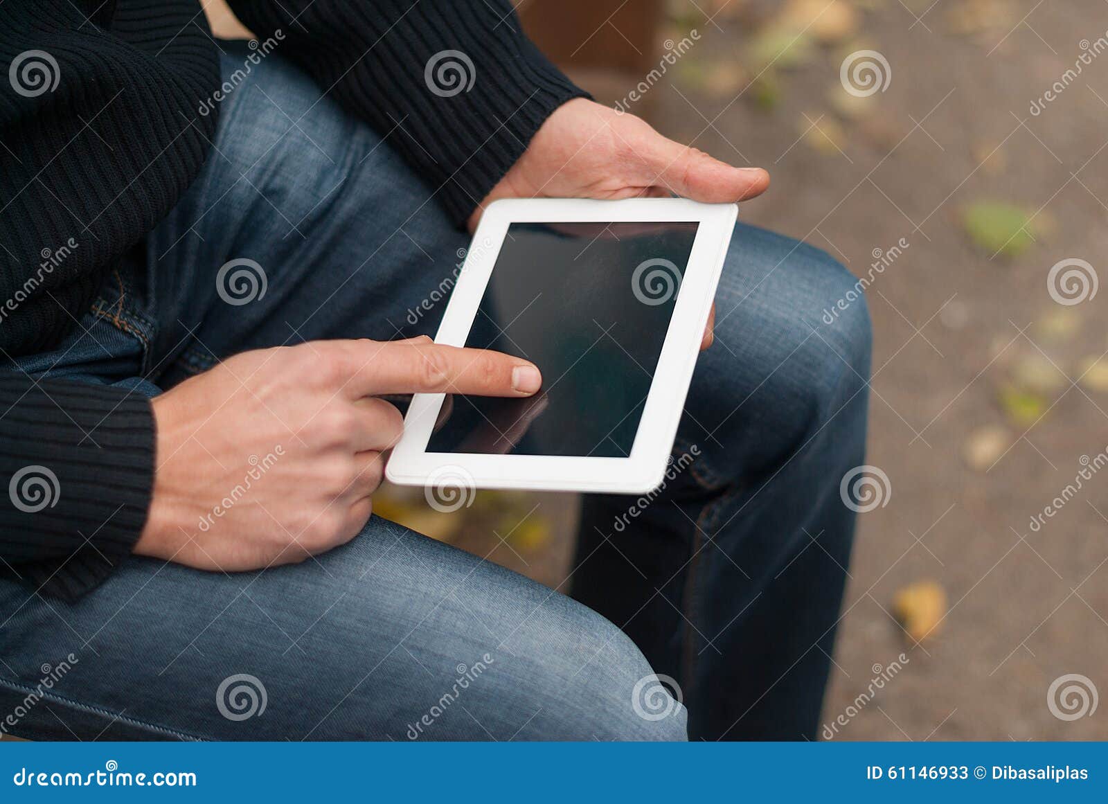 Man with Tablet Computer in the Hands Stock Image - Image of modern ...