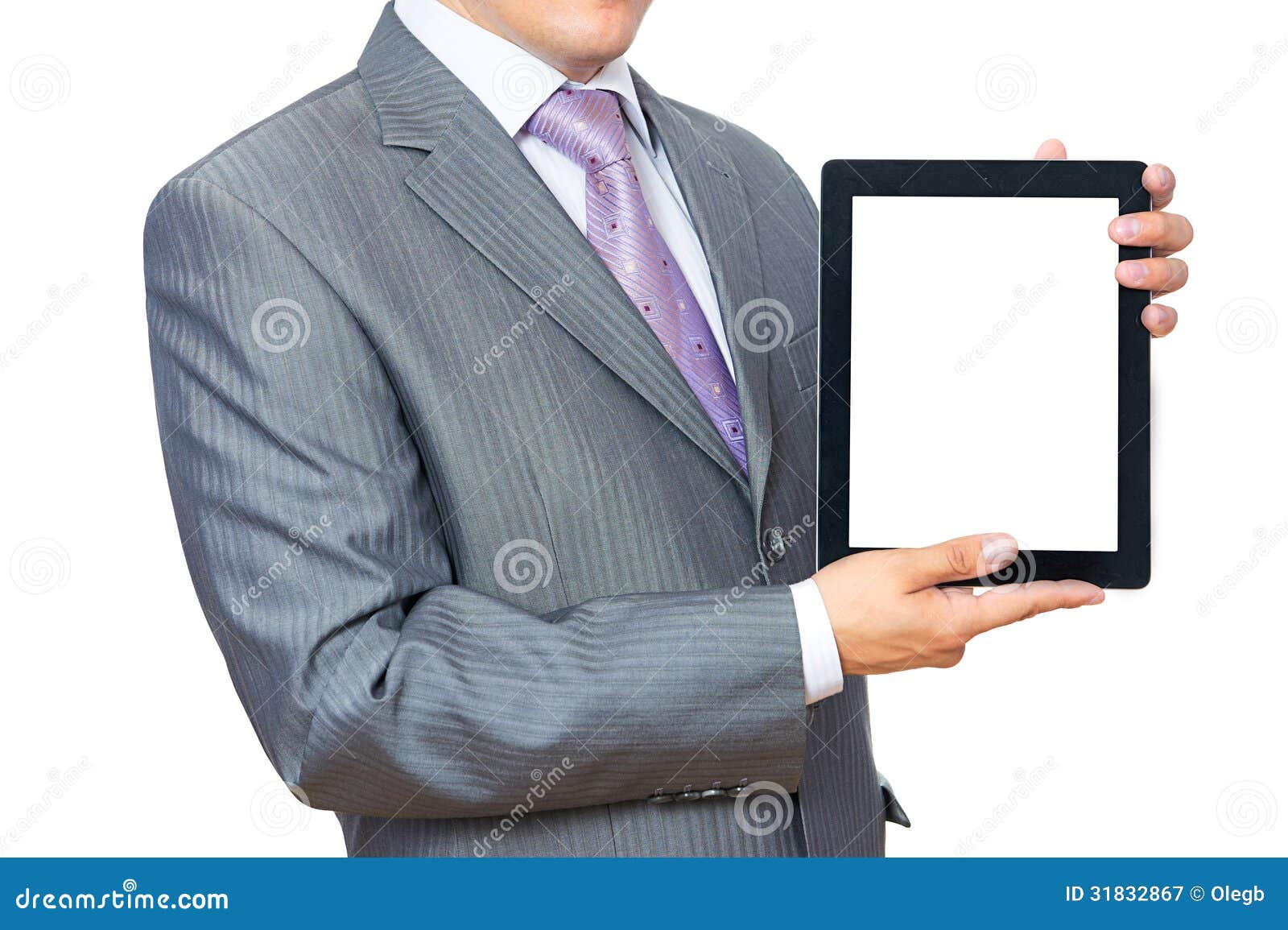 Man with tablet PC stock image. Image of close, human - 31832867