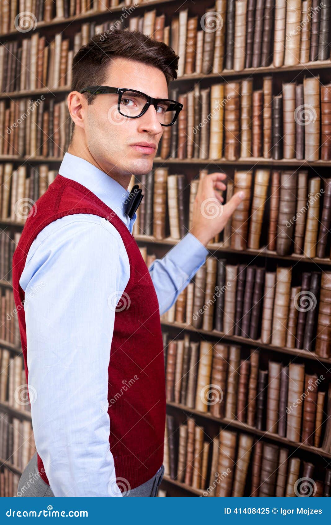 Man take a book stock image. Image of male, book, cheerful - 41408425
