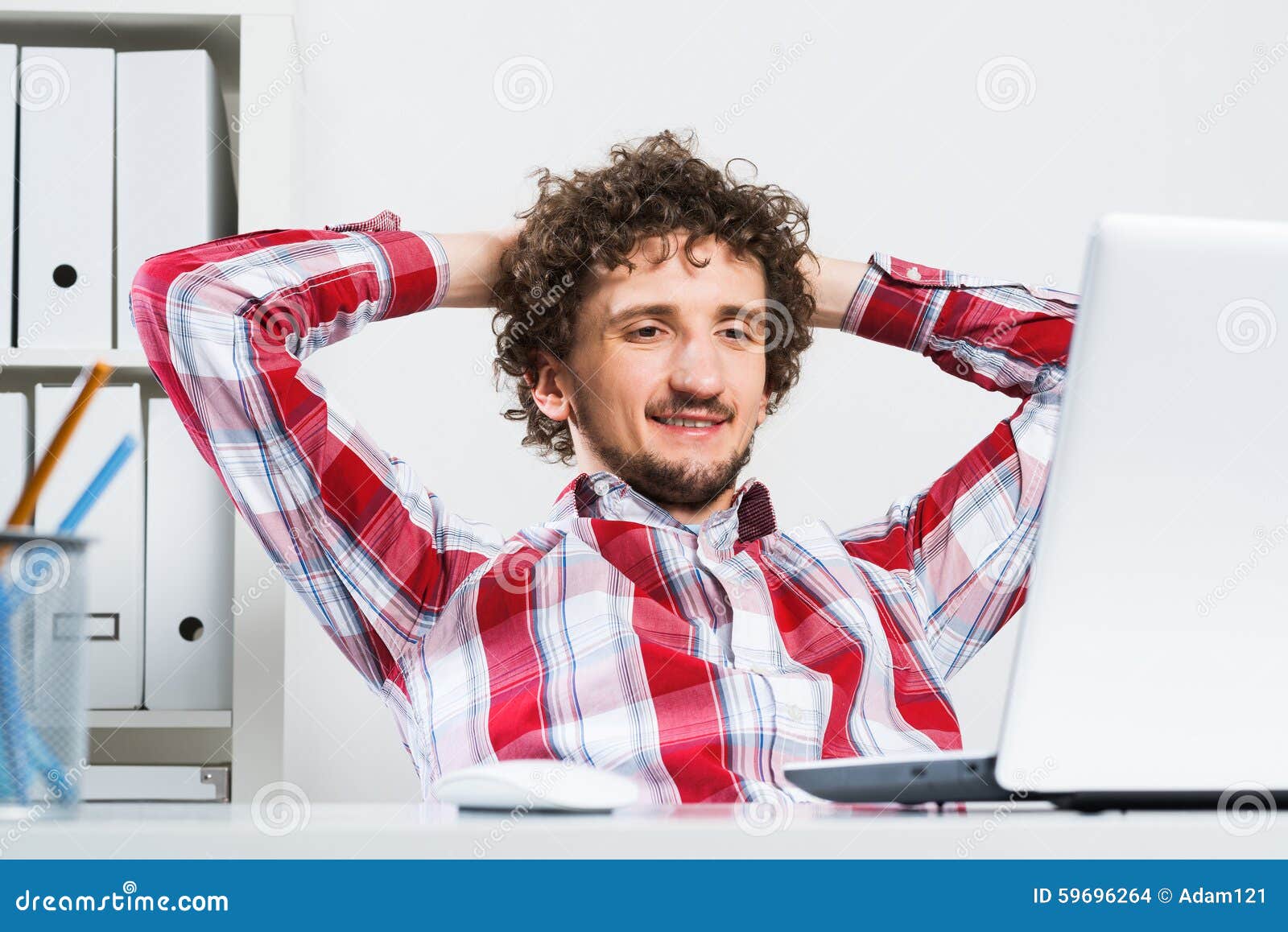 Man taking a break stock photo. Image of alone, student - 59696264