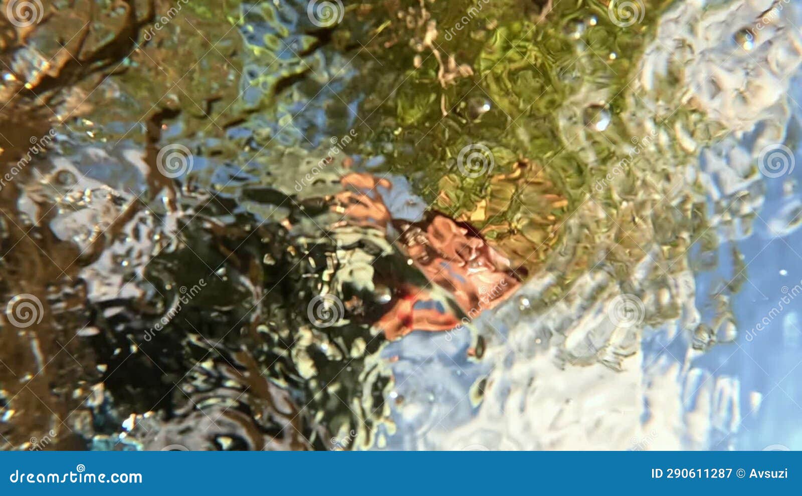 Man Taking Clear Drinking Water from a Stream in Forest. Stock Video ...