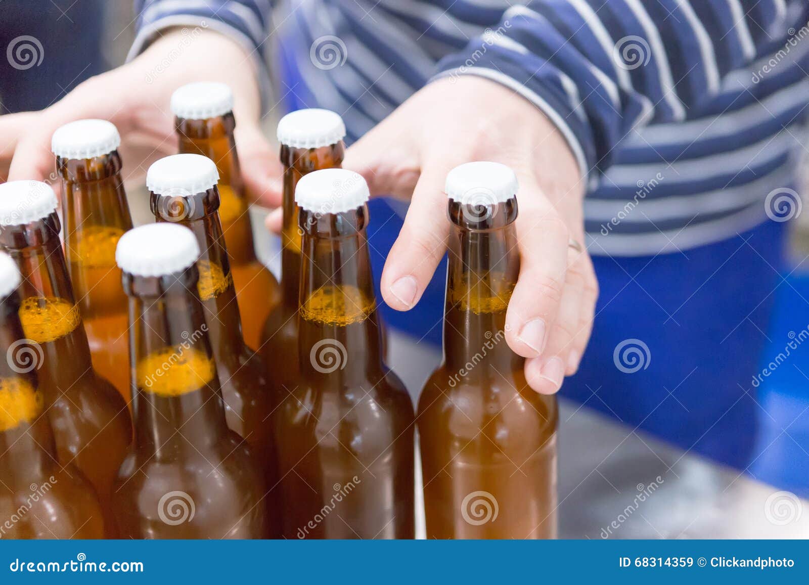 Man Taking Craft Beer Bottles Stock Image - Image of alcohol ...