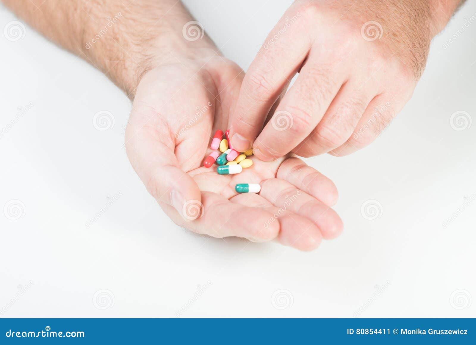 Man taking drugs stock image. Image of study, container - 80854411