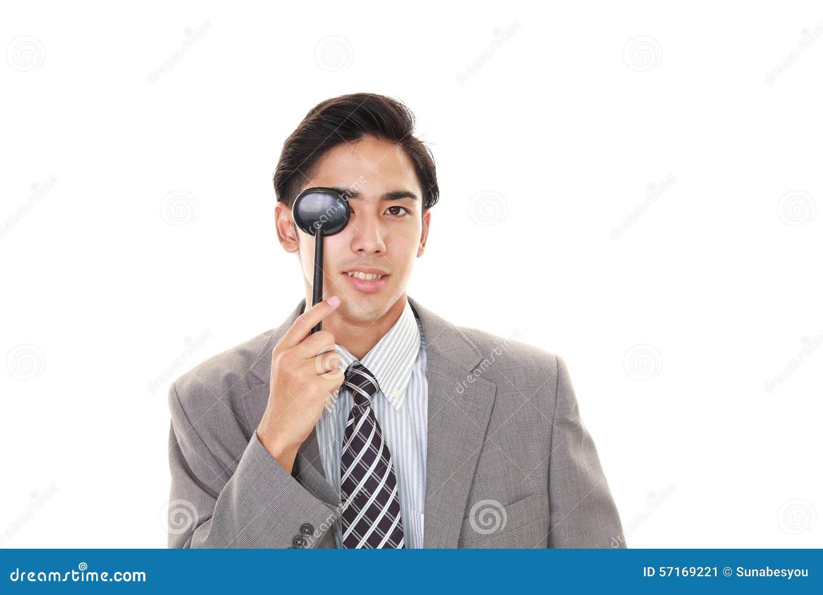 Man taking an eye test stock image. Image of hospital - 57169221