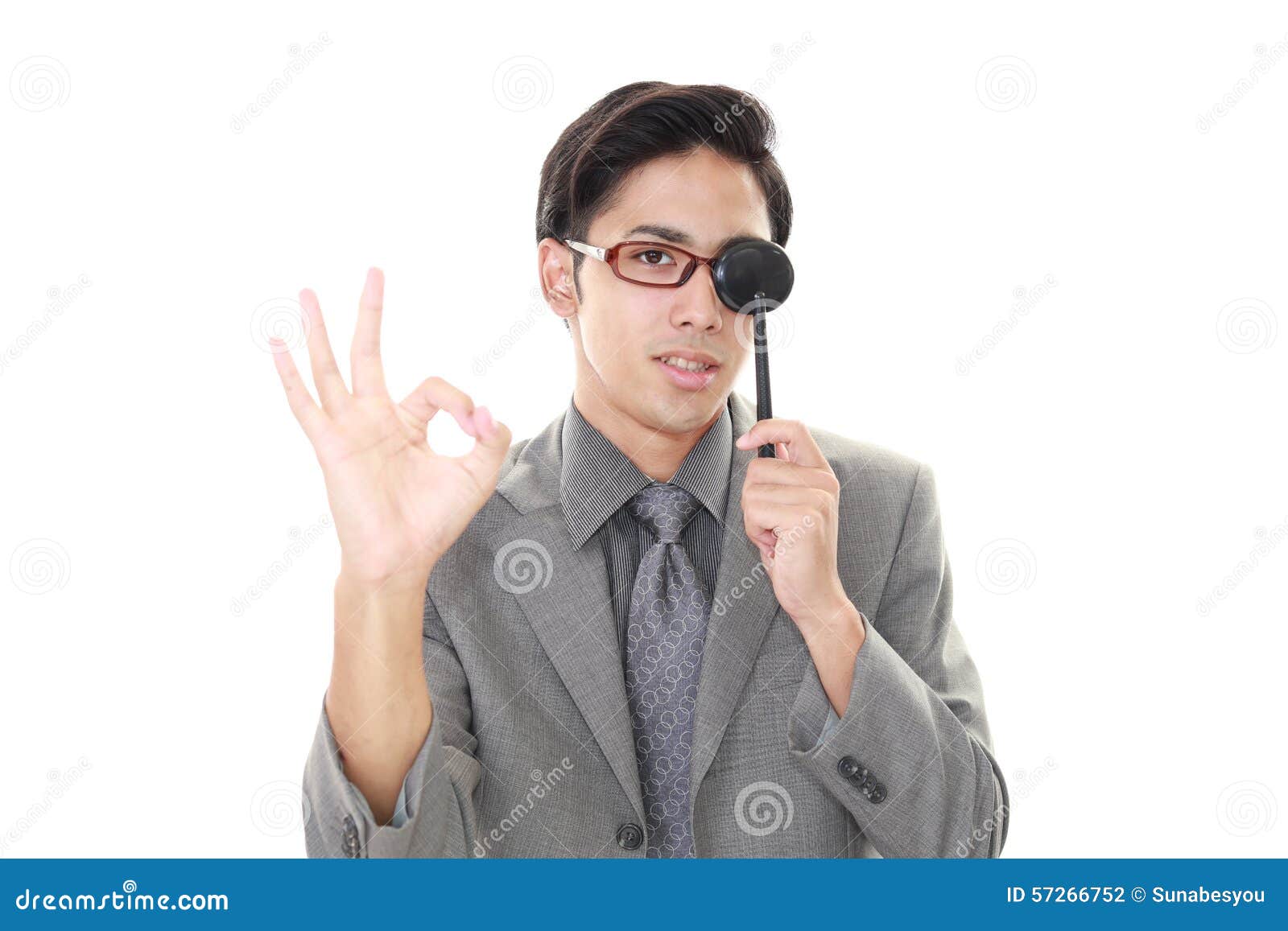 Man taking an eye test stock photo. Image of clinic, face - 57266752
