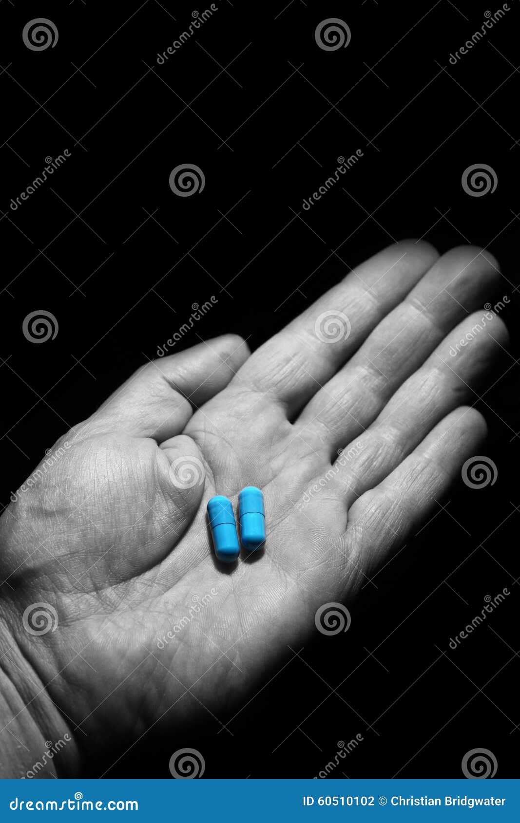 Man Taking Medicine Capsules B Stock Photo - Image of dose, palm: 60510102